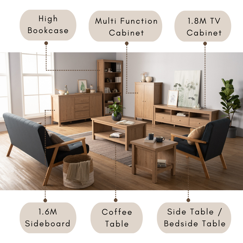 Alora Furniture - RHODES 1.8M TV Cabinet / Wooden TV Rack / Kabinet TV ...