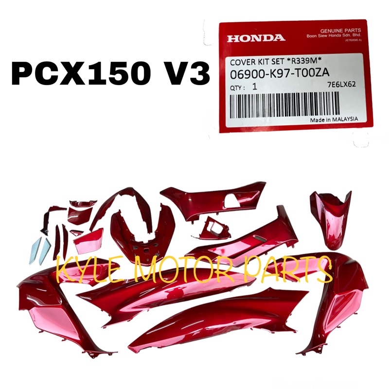 PCX150 V3 BODY COVER FULL SET RED ORIGINAL HONDA 100% | Shopee Malaysia