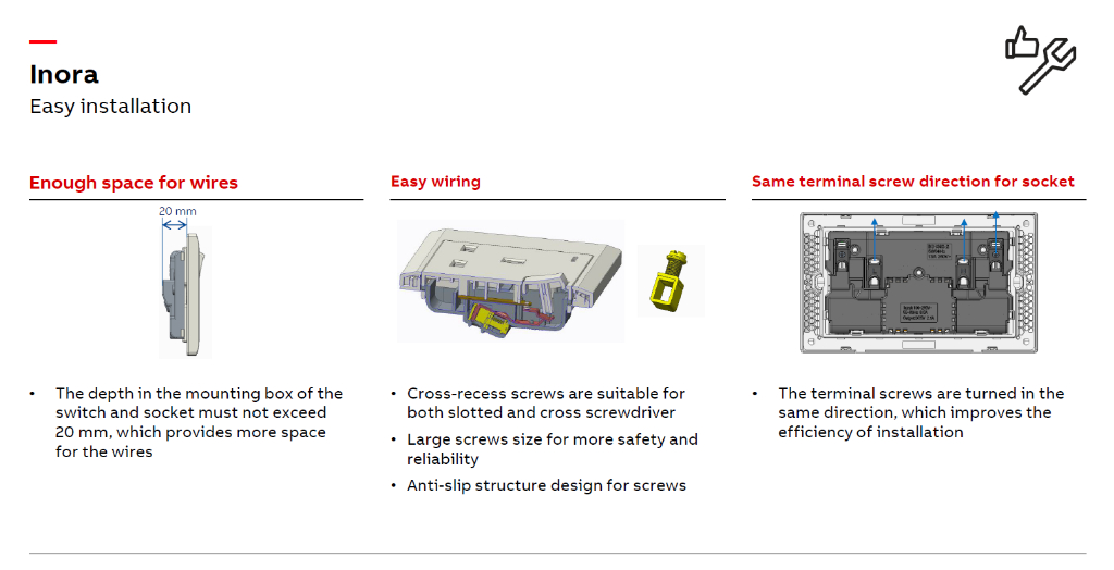 ABB INORA SWITCHES SWITCH SOCKET 1G 2G 20A WATER HEATER ROTARY DIMMER FAN REGULATOR BELL | WHITE ...