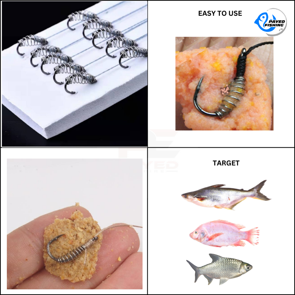 Matakail Spring untuk Umpan Dedak, Spring Hook for Bran Bait, Lebih ...