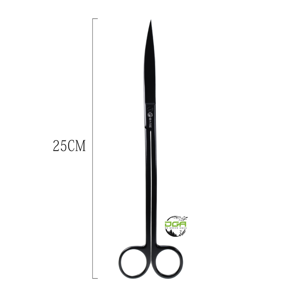 BSFH Carbonized Stainless Steel Aquascaping Sharp Wave Scissors Curve ...