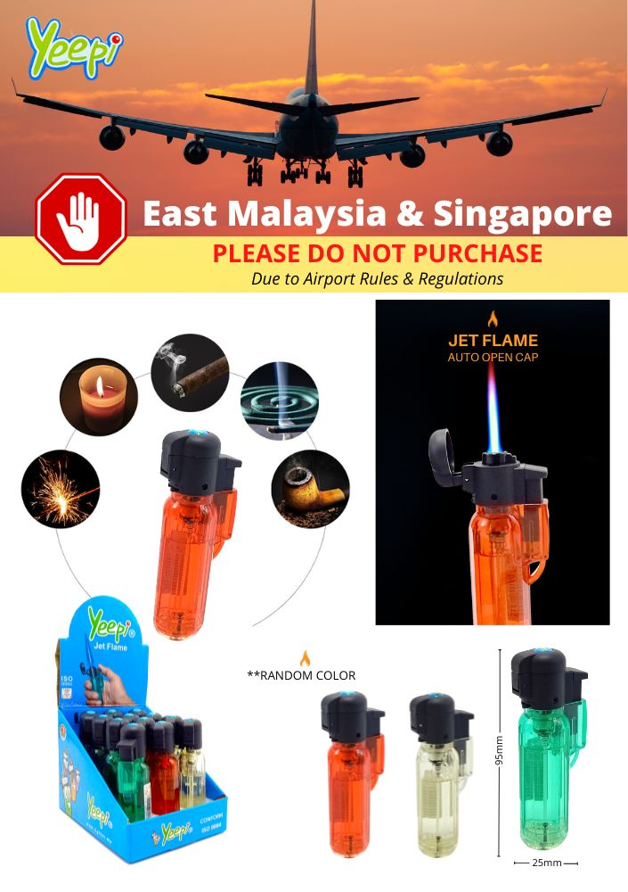 12PCS Yeepi Lighter YEEPI Api Jet Refillable Lighter Jet Flame Gas ...