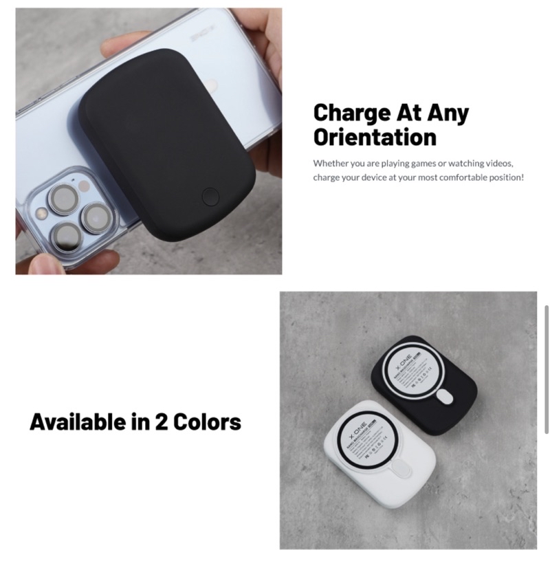 X.One Nano Magcharge Wireless Power Bank (10000mAh) | Shopee Malaysia