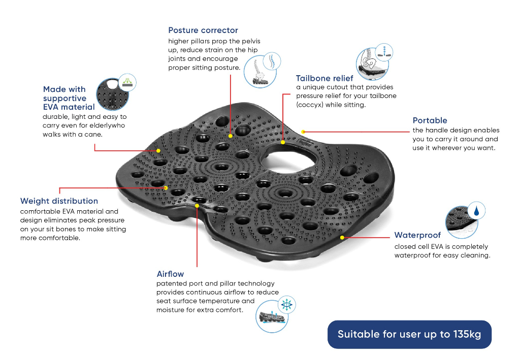 BACKJOY SitzRight Seat Cushion | Shopee Malaysia