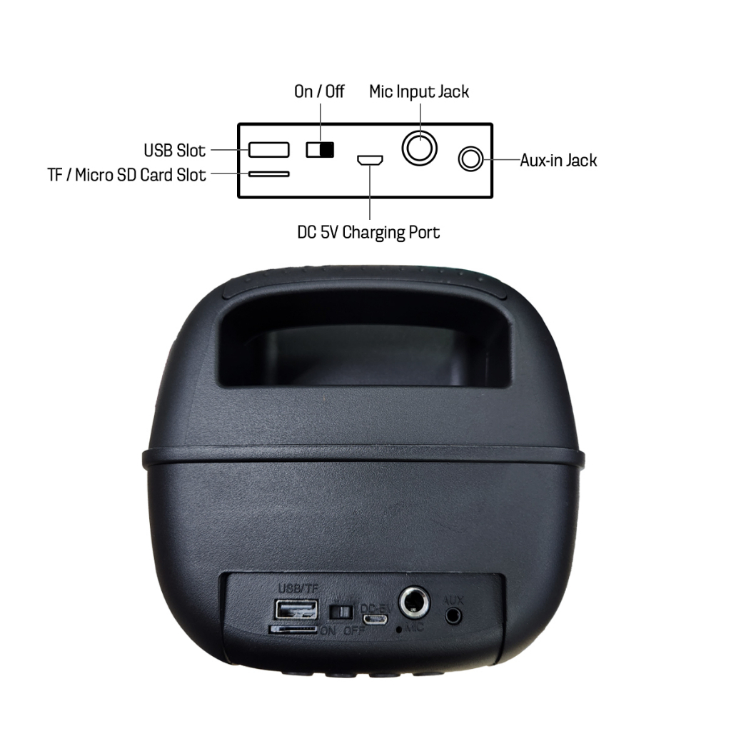 Vinnfier Tango 101 TWS Wireless Portable Bluetooth Microphone Speaker ...