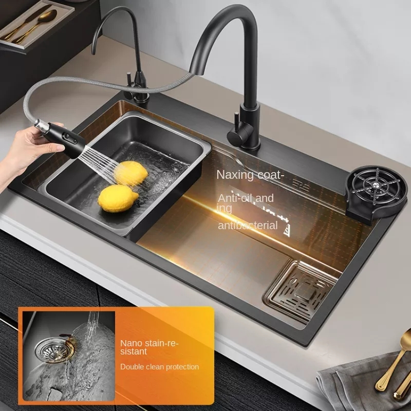 [BUY 1 FREE 10] Waterfall Sink 7545 Premium Nano Sink Z Step Sink ...