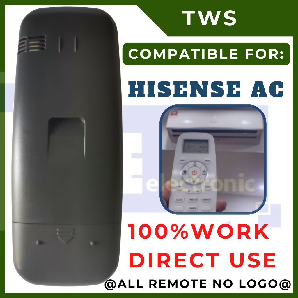 TWS Universal Air cond Remote 2022(For Hisense DG11L1-03,DG11L1-01 ...
