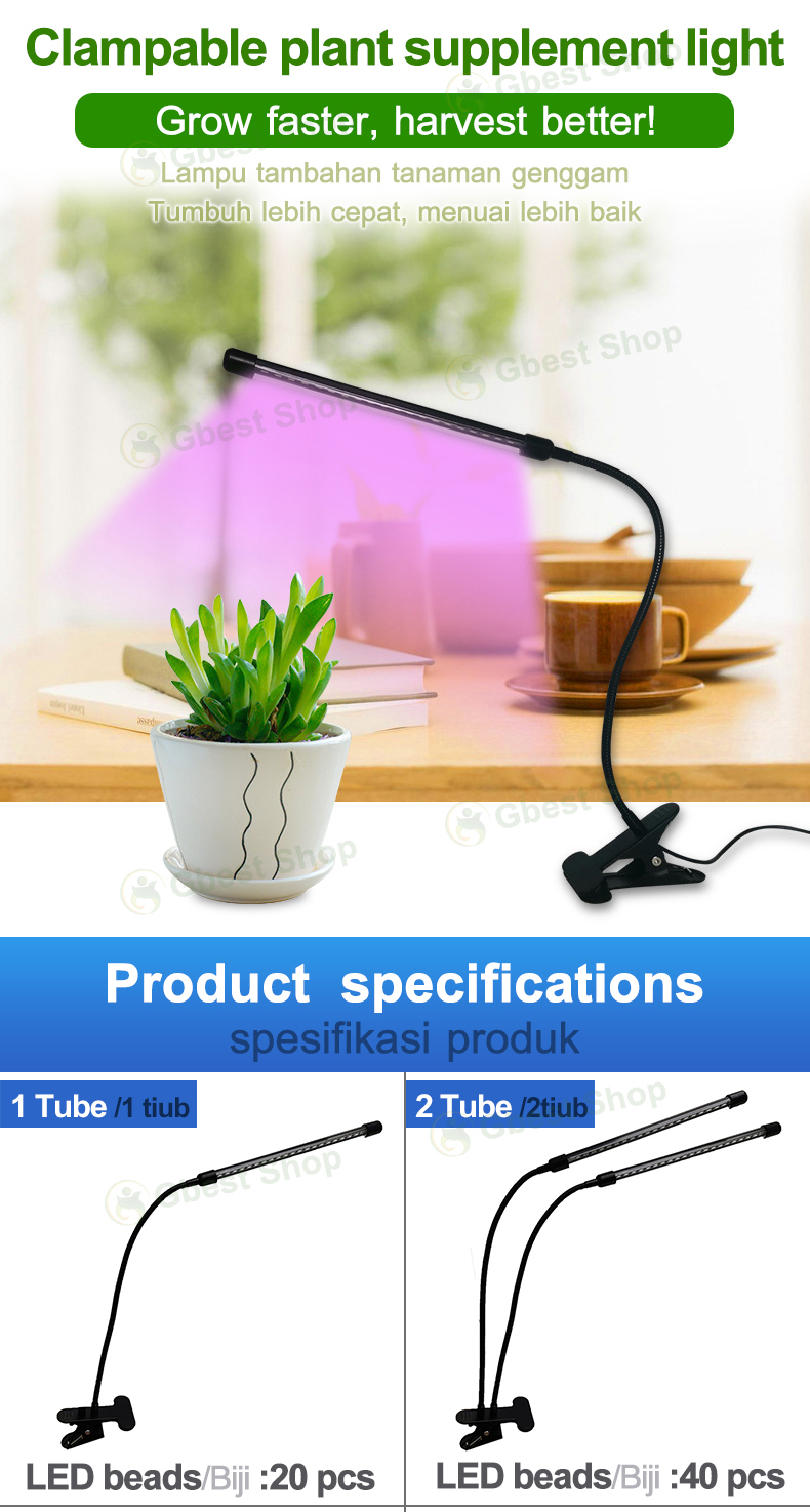 Led Grow Plant Light Usb Dc 5V Red Blue Plants Lamps Home Garden ...