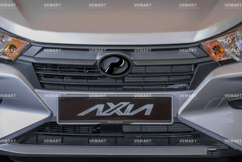 Vemart perodua axia 2023 new car logo emblem frame cover carbon fiber ...