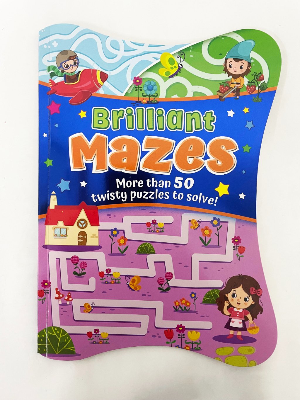 Brilliant Mazes Activity Book For Kids with 50+ Twisty Puzzles to Solve ...