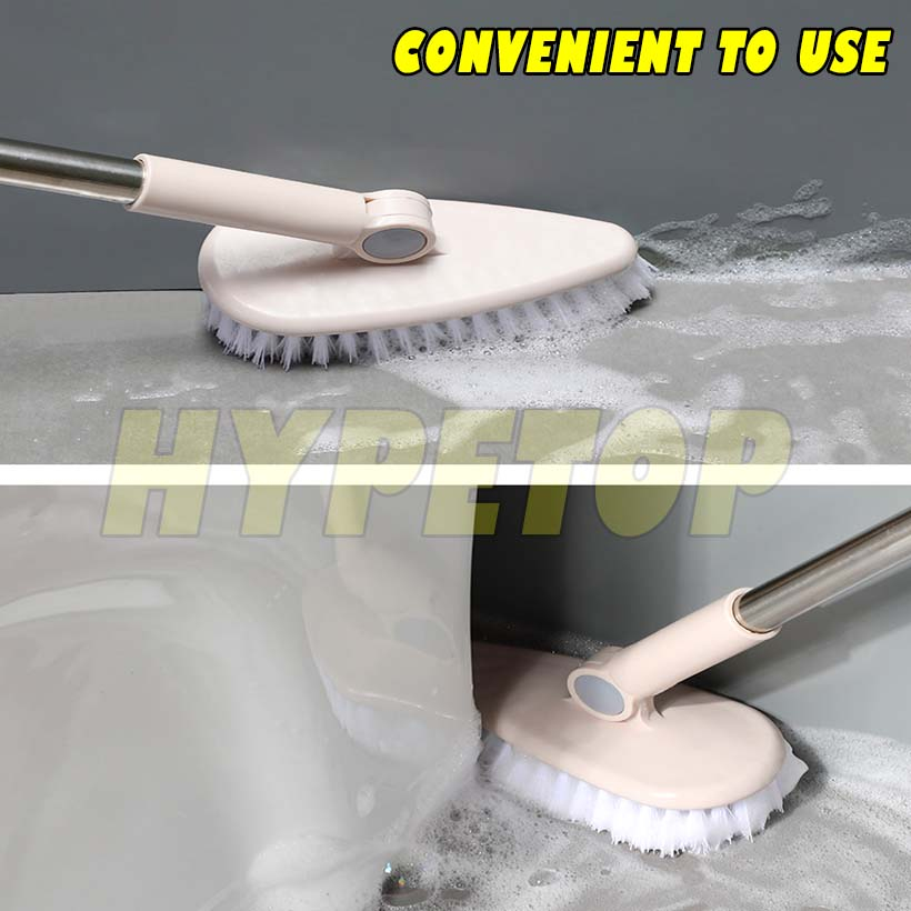 HYETOP Bathroom toilet brush Berus lantai tandas 180 Rotate Tile ...