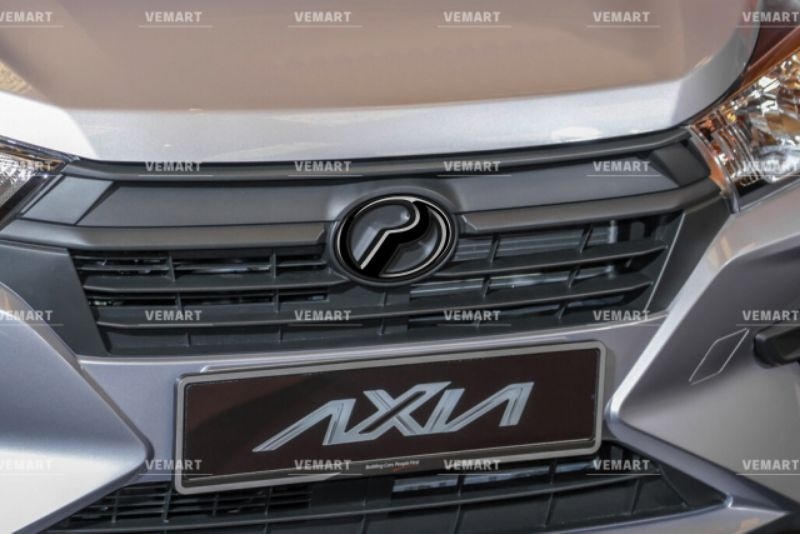 Vemart perodua axia 2023 new car logo emblem frame cover carbon fiber ...