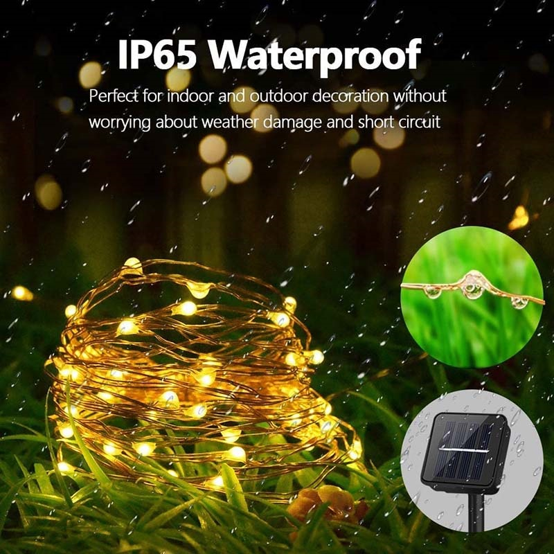 2025 Viral 30M 300LED Lampu Raya Solar Warna Warni Outdoor Waterproof ...