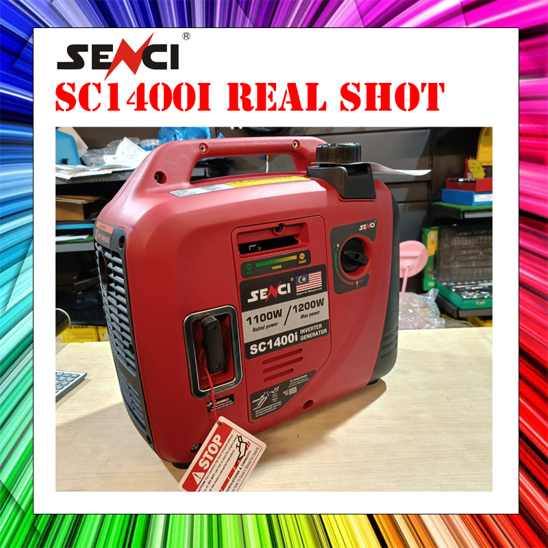SENCI SC1400-I INVERTER SILENT GASOLINE / PETROL GENERATOR HEAVY DUTY ...