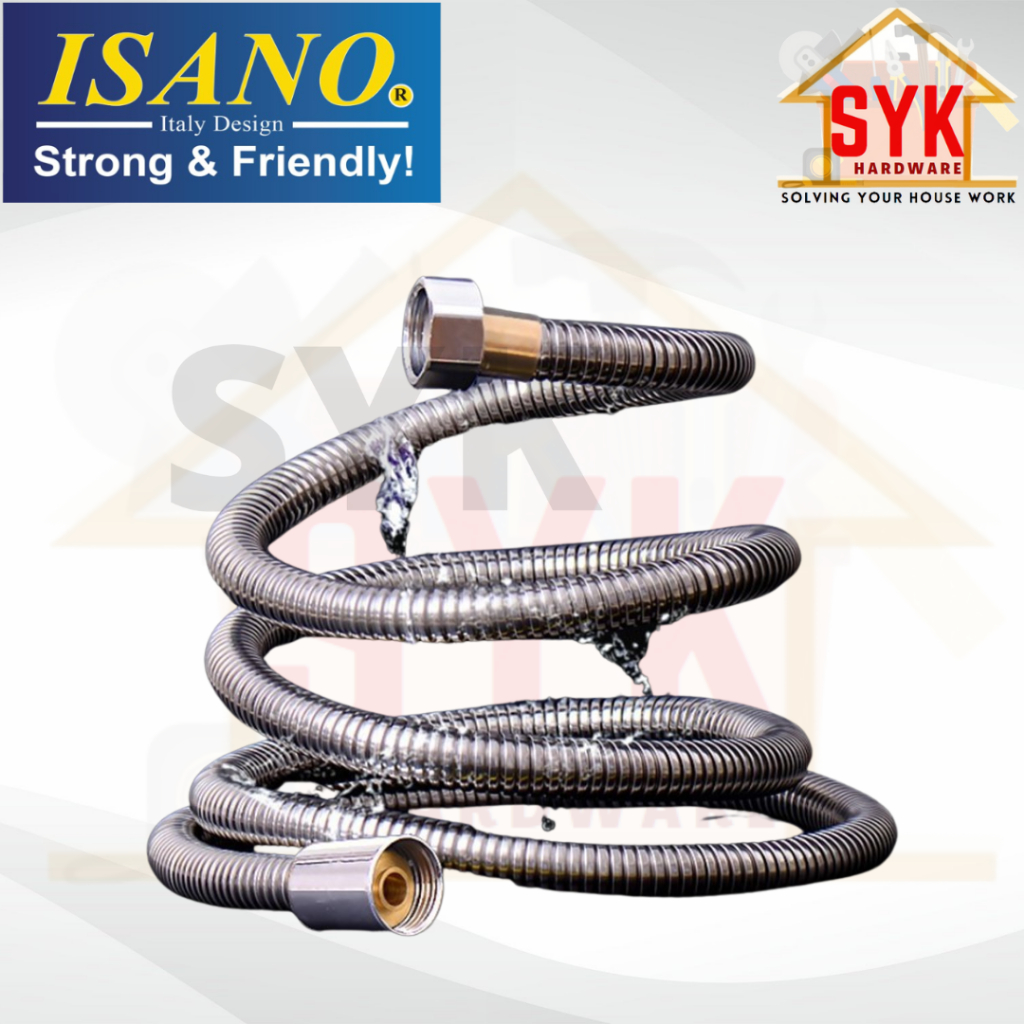 SYK Isano Stainless Steel Shower Hose Flexible Hose Bathroom Bidet Hose ...