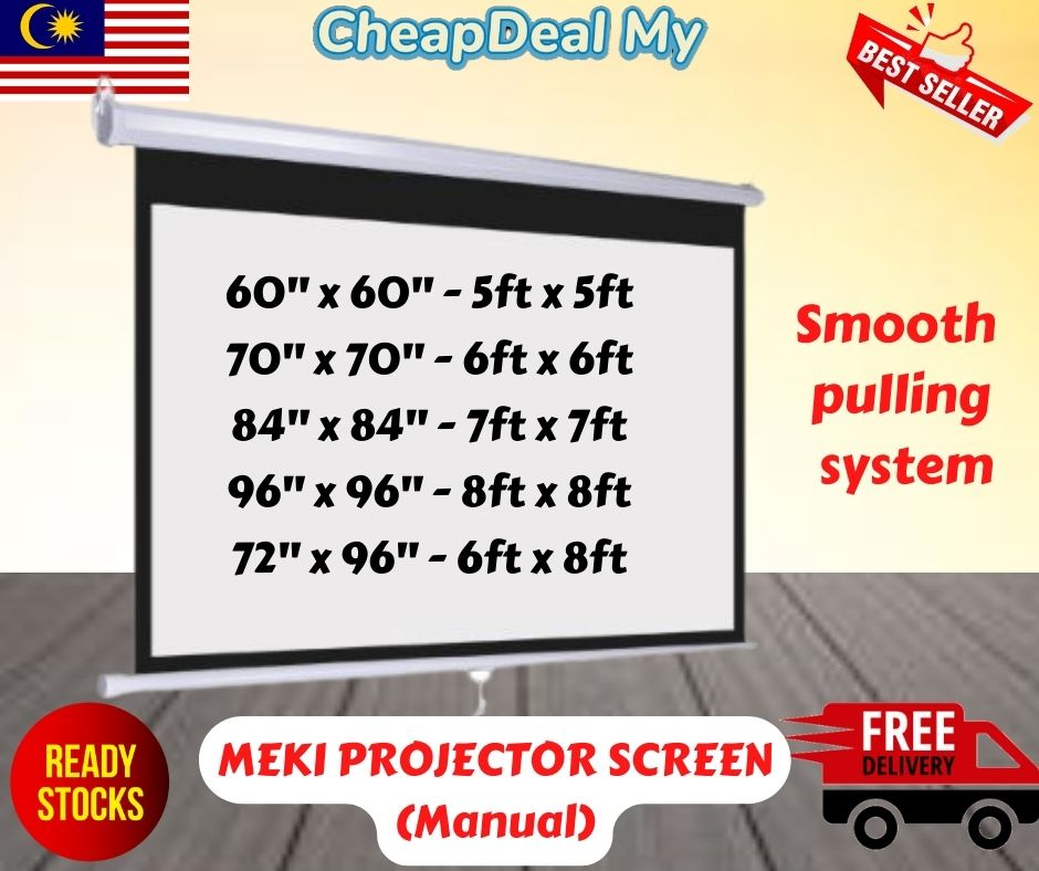 CheapDealMy Meki Projector Screen | Shopee Malaysia