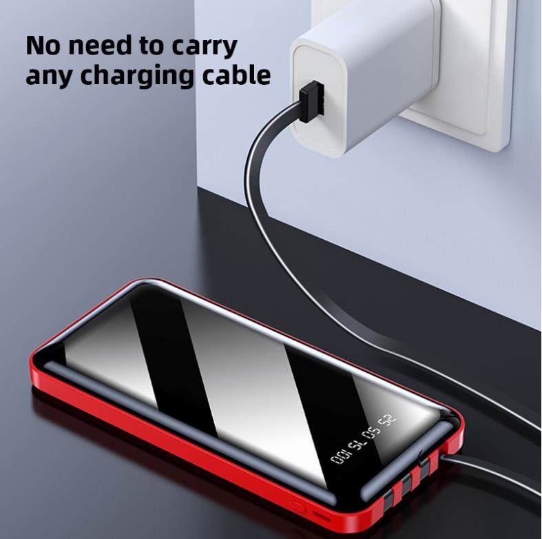 50000mAh Full Capacity Original Power Bank Fast Charger Dual USB Slim ...