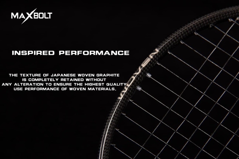 MAXBOLT Black Woven Limited Edition 4U Badminton Racket Max Tension ...