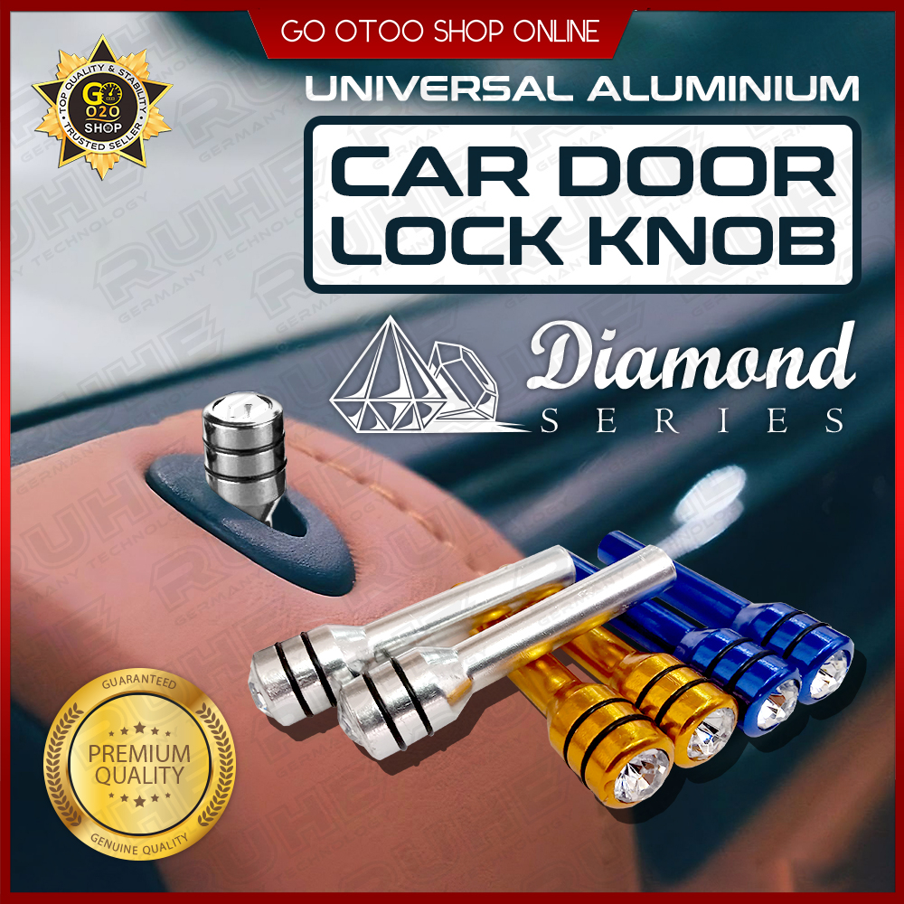 1pcs Universal Aluminum Interior Door Lock Knob Pins for Car Truck ...