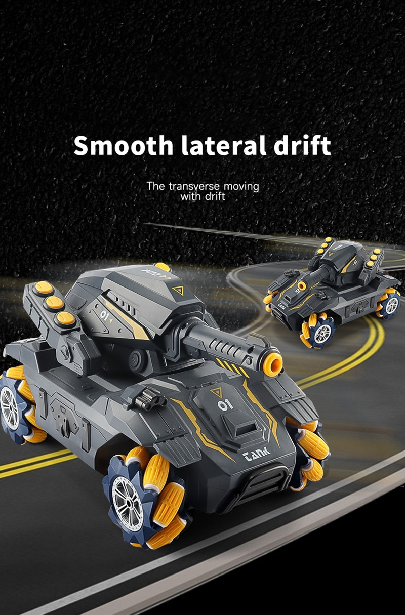 RC Tank Large 3 in 1 Hand GestureStunt Car Launch Water Bomb Remote ...