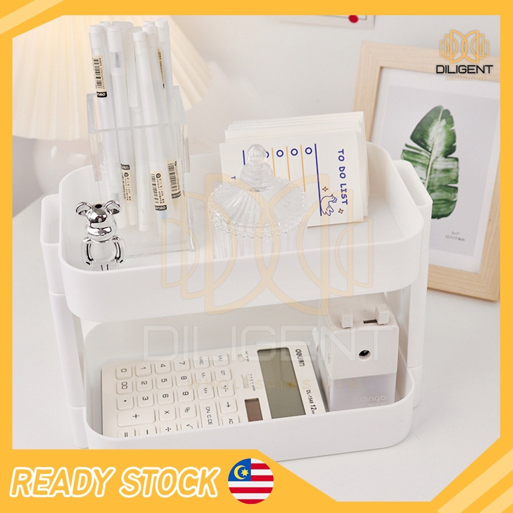 【D185 READY STOCK】 Multifunctional Desk Organizer Multi-Layer Storage ...