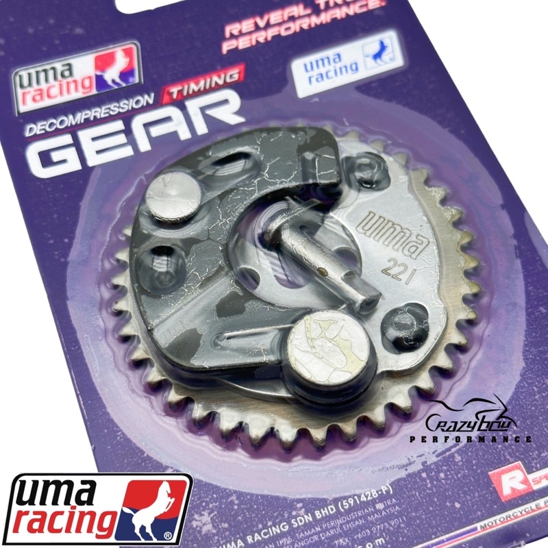 UMA RACING 100% ORIGINAL ADJUSTABLE TIMING GEAR DECOMPIN CNC Y15ZR ...