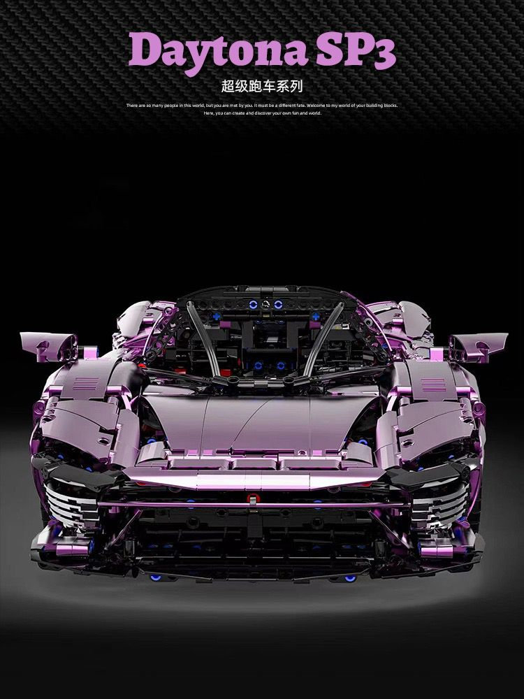 TECHNIQUE: DAYTONA SP3 PURPLE/YELLOW/RED 1:8 SCALE BUILDING BLOCKS ...