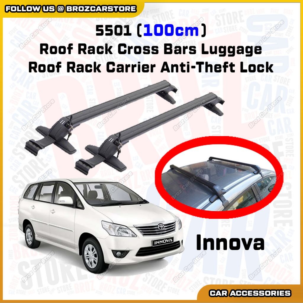 🗄️ Roof Rack For Toyota Innova Portable Car Cargo Roof Carrier Luggage ...