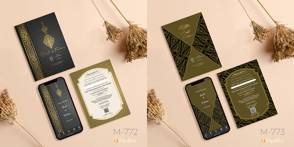 Kad Kahwin Design songket | Wedding Card + Digital Card New Design ...
