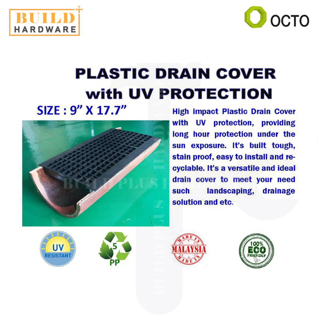 [Fast Shipping] OCTO 6"/ 9" x 17.7" Plastic Drain Cover With UV ...