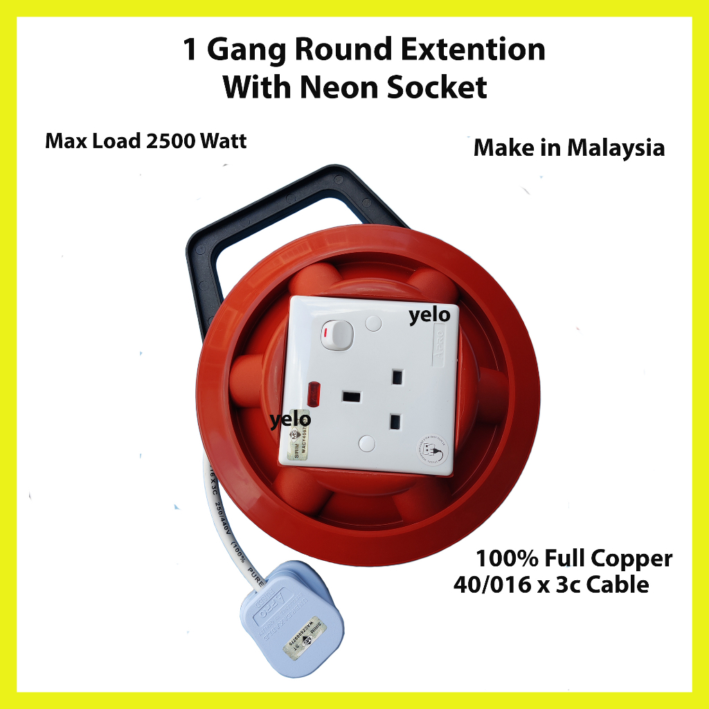 Extension Wire Round Extension Extension Socket 5 7 10 METER 100 FULL ...