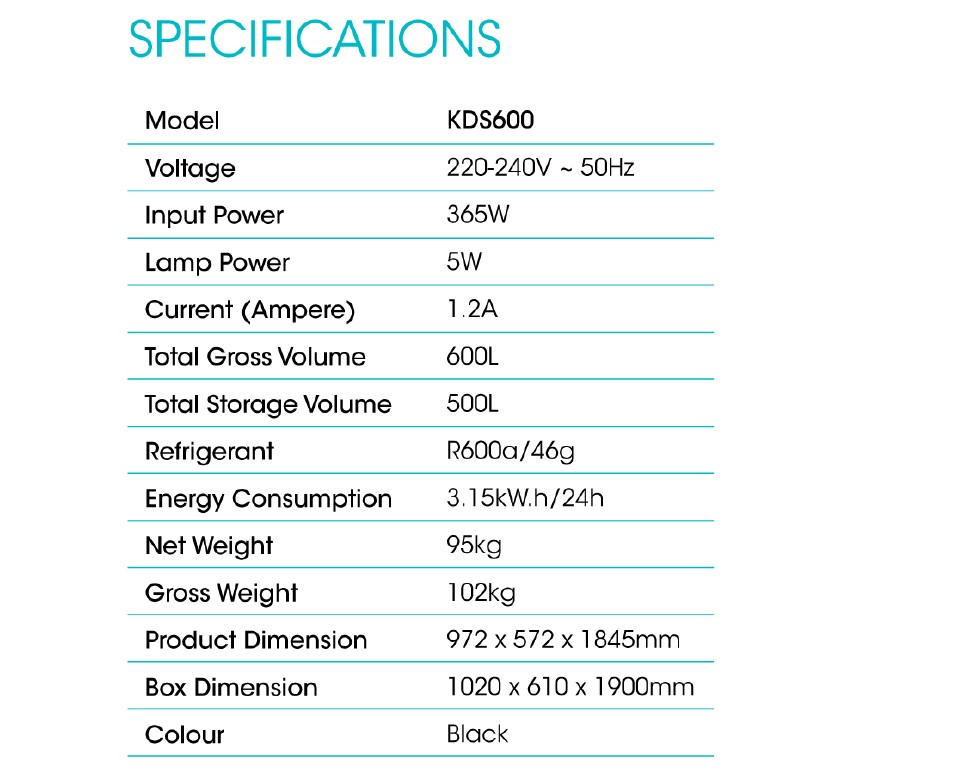 KHIND 600L SHOWCASE CHILLER KDS600 REFRIDGERATOR | Shopee Malaysia