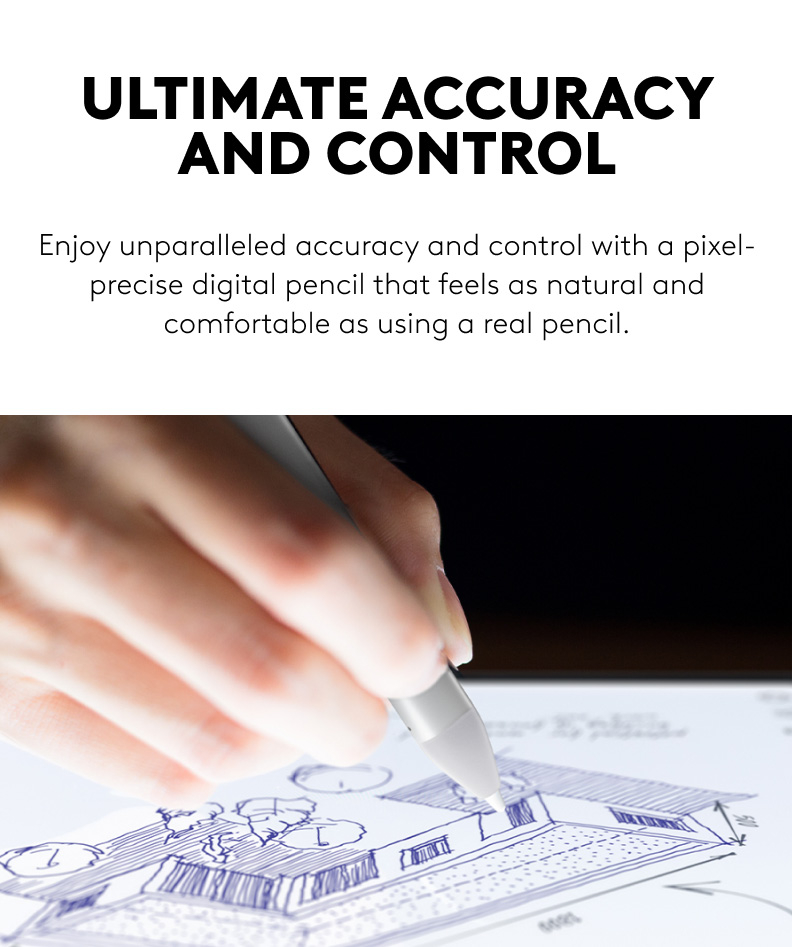 Logitech Crayon Digital Pencil for iPad (USB C Port Compatibility Only ...