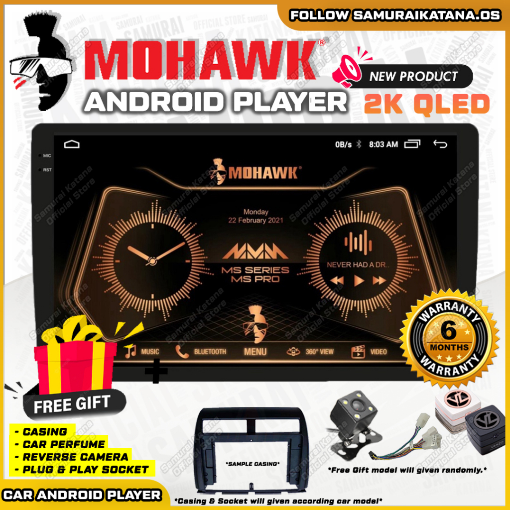 📺 Original Mohawk MS PRO Series 2K Resolution QLED Car Android Player ...