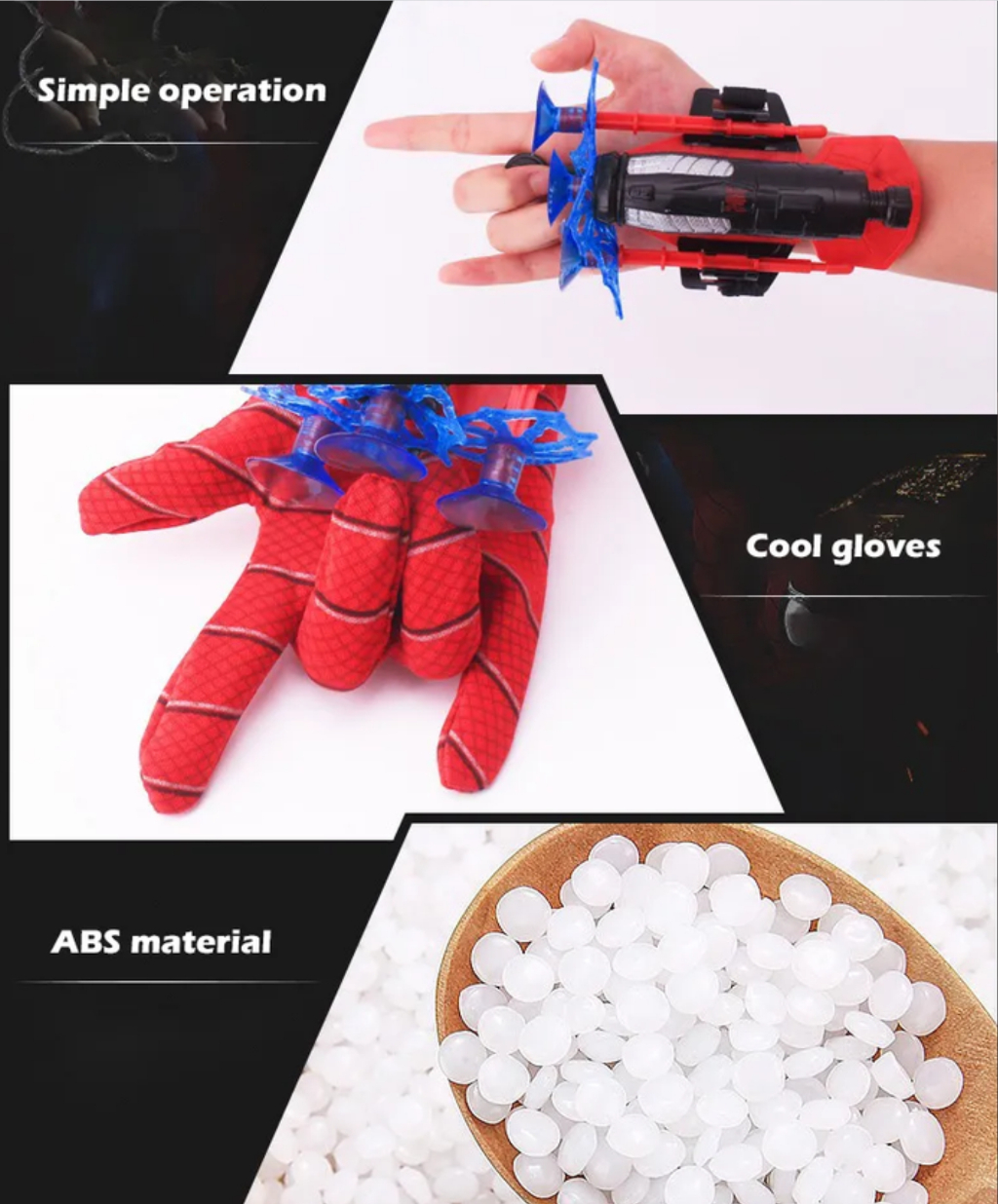 Spiderman Web Shooter for Kids with Spiderman Glove for Kids Spiderman ...