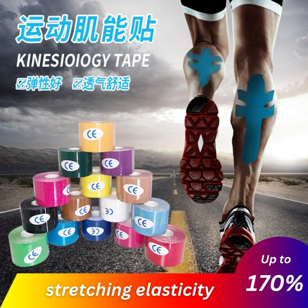 5M Kinesiology Tape Sport Kinesio Muscle Self Adhesive Elastic Tape ...