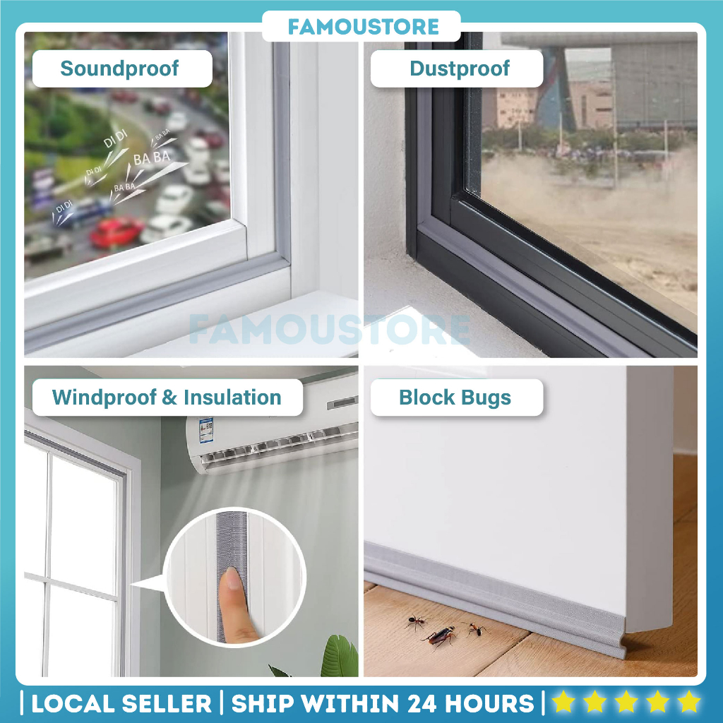 Sliding Window Sealing Strip Waterproof Gap Sealant Self Adhesive Tape ...