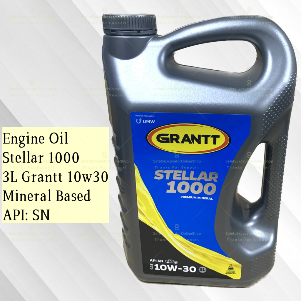 3 LITER GRANTT 10W30 STELLAR 1000 ENGINE OIL. MINERAL BASED API: SN 3L ...