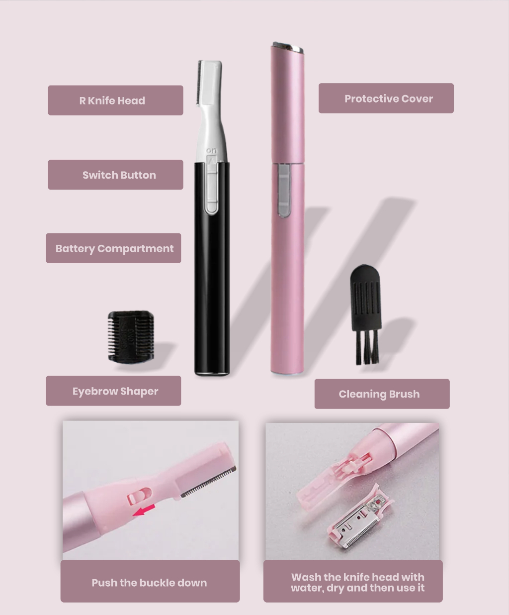 Baby hair Shaver Pencukur Rambut Baby Trimmer Shaver Machine Baby Hair ...
