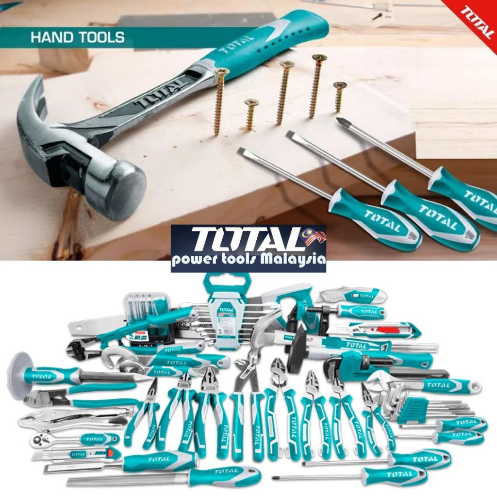 TOTAL Utility Knife + 6 Pcs Knife Blade [19mmx61mm] 工具刀 175mm ...