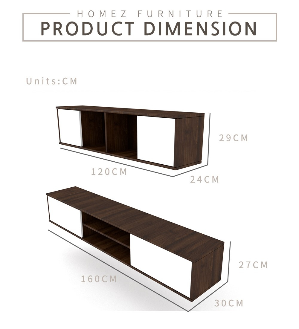 KitchenZ Wall Cabinet TV Cabinet Upper + Lower Tv Console Rak Tv ...