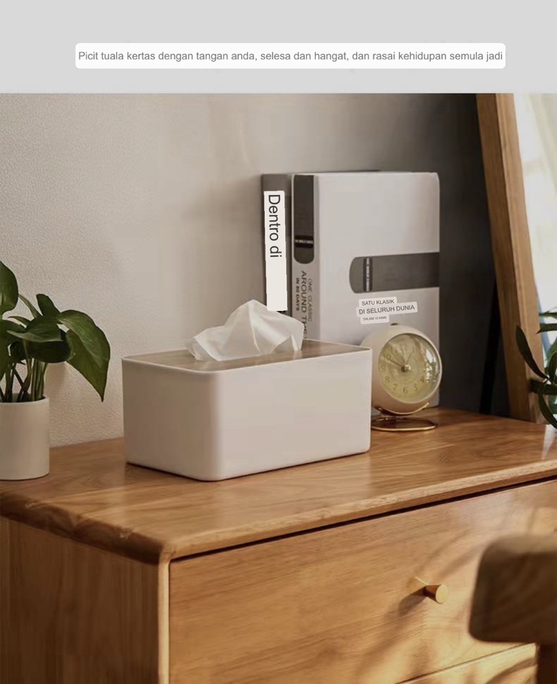 Mine Home Wooden Tissue Holder Box Storage Tissue box Bekas Tisu kotak ...