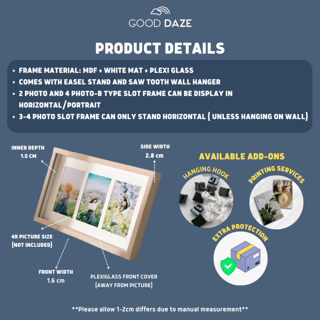 GOODDAZE Collage Frame 4r Collage Photo Frame Deco Muji Frame Gambar Bingkai Frame Gambar Frame ...