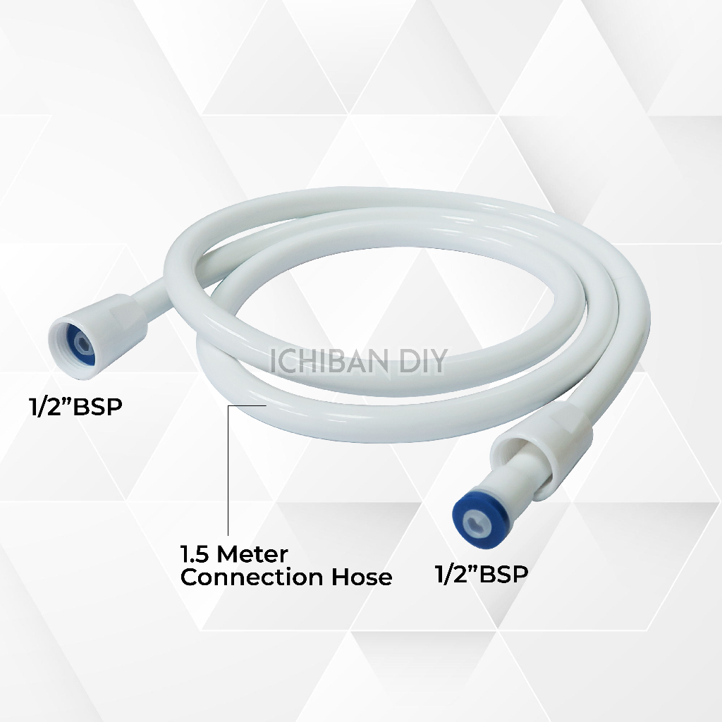 TRUFLO 1.5m Shower Hose 102 Connection Hose Flexible Bathroom Toilet ...