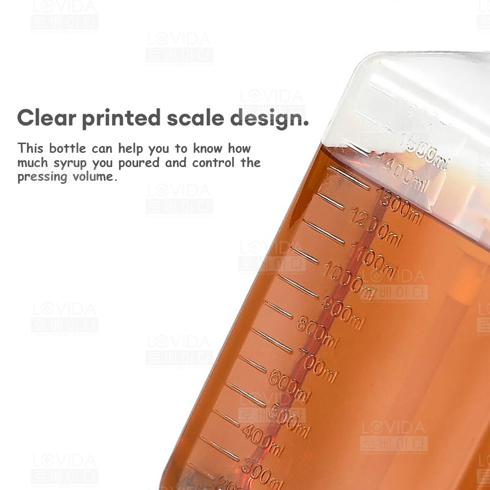 LOVIDA Sauce Pump Sugar Press Syrup Press Bottle 5cc 8cc 10cc 15cc Hand Pump Liquid Coffee Glass ...