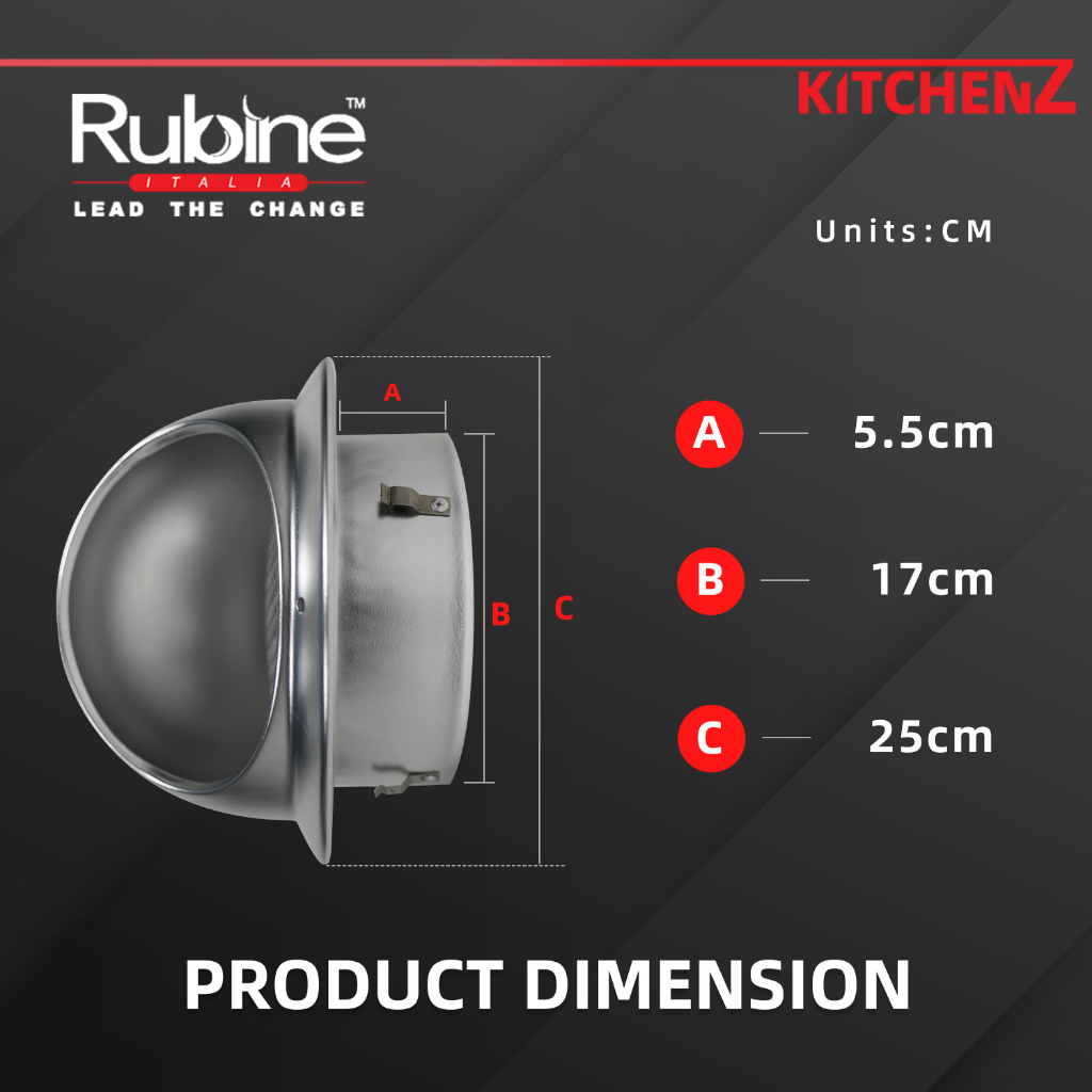 KitchenZ Rubine 3 Meter Aluminium Ducting Hose 6 inch Ducting Cap RDS ...