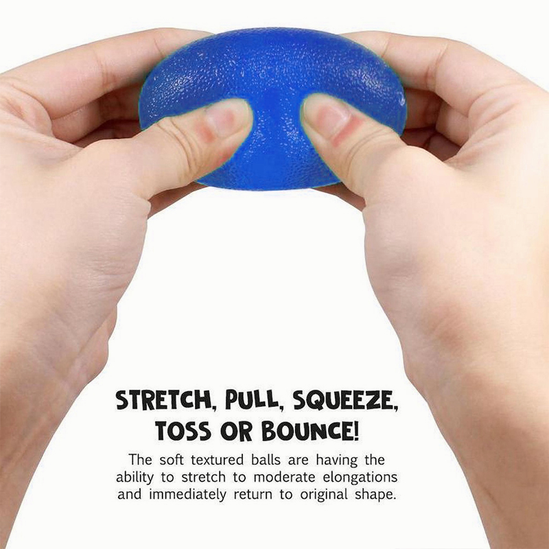 Egg Hand Grip Ball Exercise Therapy Silicon Ball Stroke Finger Strength ...