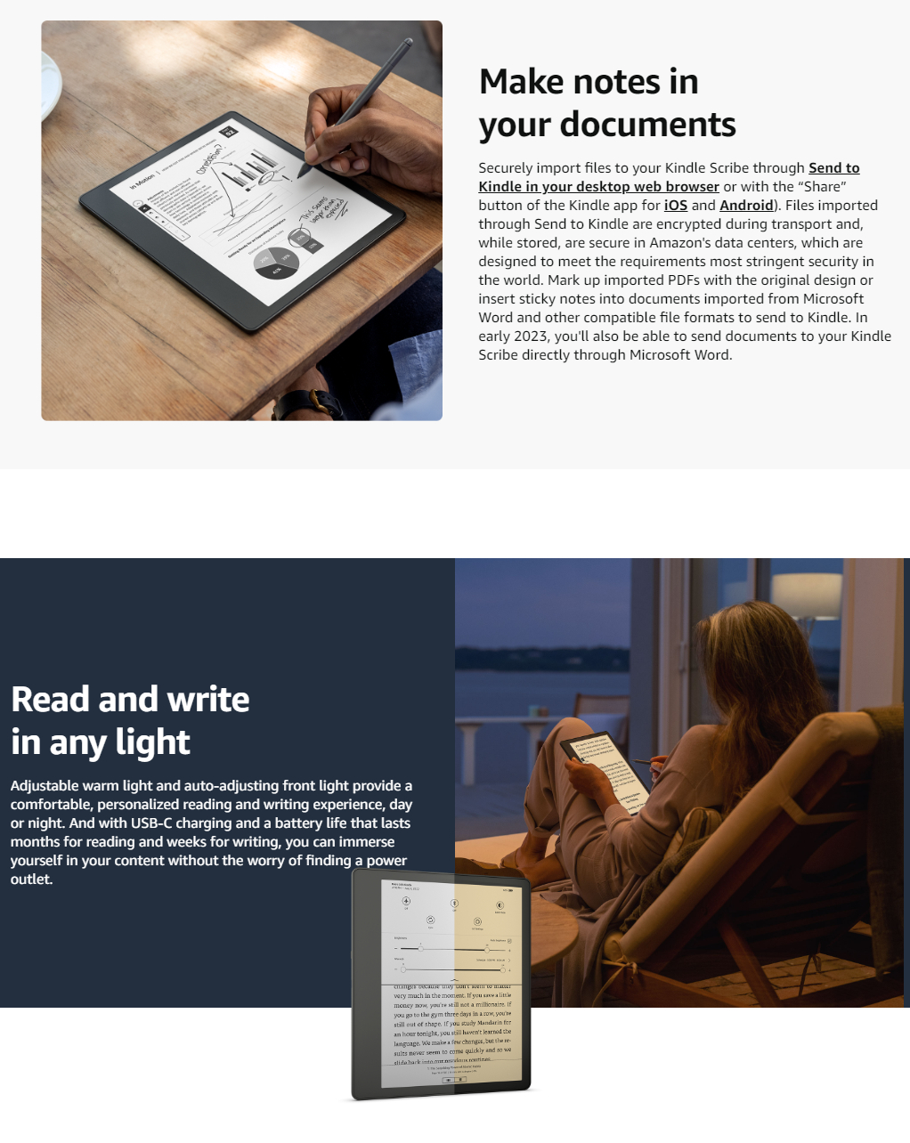Kindle Scribe , the first Kindle for reading and writing, with a 10.2 ...