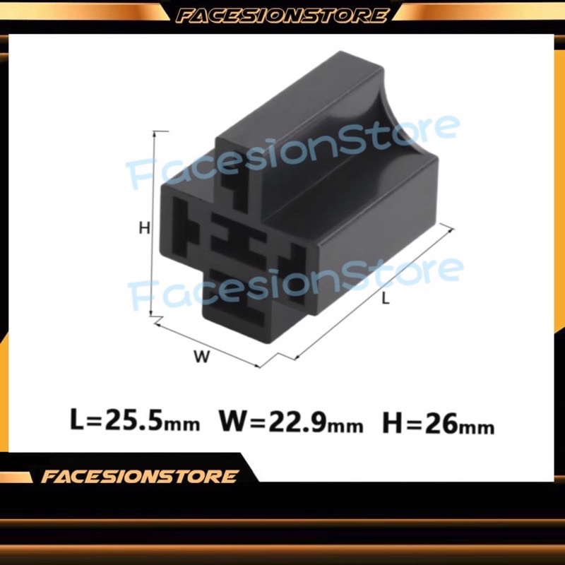 Relay Socket for Relay 5 Pin set 6.3mm Auto Vehicle Relay Socket Holder ...