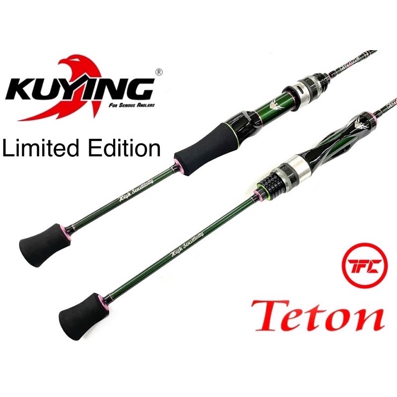 KUYING Teton Ultra Light Spinning & Baitcasting Rod Joran Pancing ...
